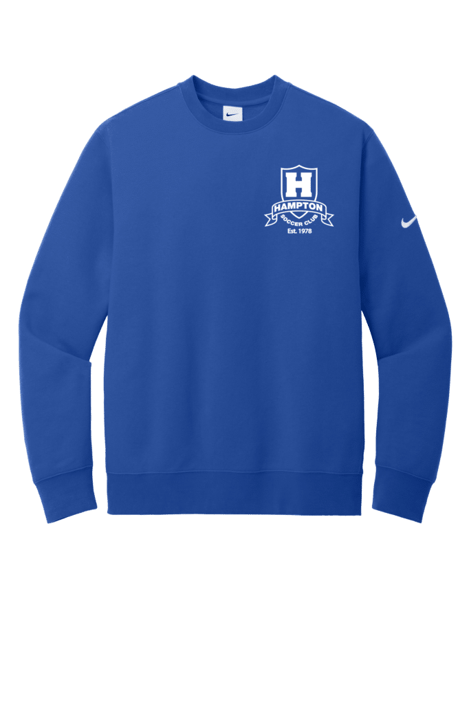 Adult Nike Crewneck NKFD9863 Nike Club Fleece Sleeve Swoosh Crewneck ...