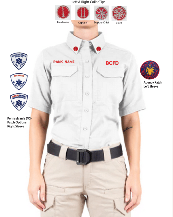 Uniform Shirt V2 Tactical Women’s Short Sleeve by First Tactical 122007 ...